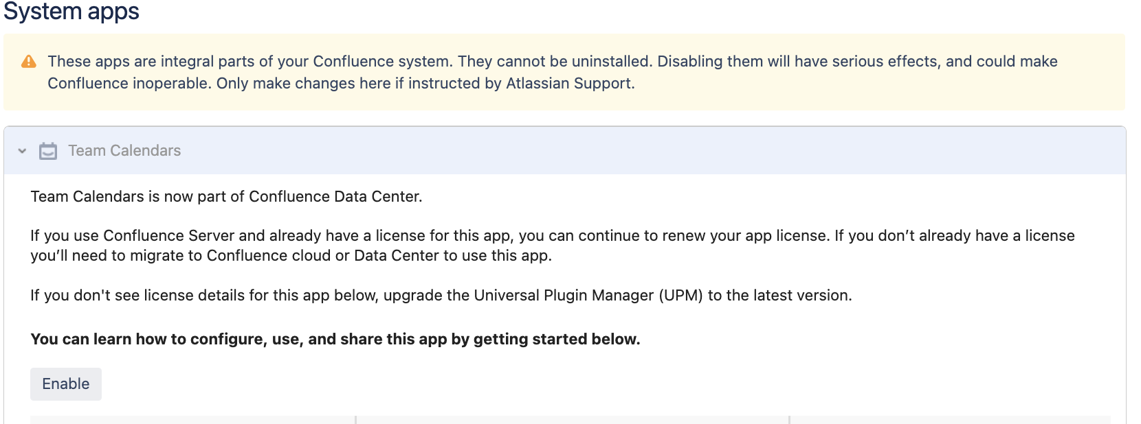 How To Enable Team Calendars In Confluence Data Center After Migration From Server Confluence